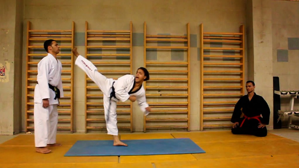 Back side kick martial arts تعلم فنون القتال الركلة الخلفية القاضية ...